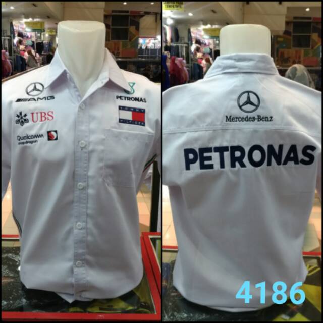 Jual Kemeja Mercedes AMG Petronas Motorsport F1 Team - Baju - Otomotif ...