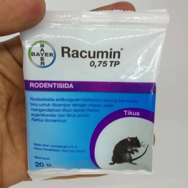 Jual Racun tikus Racumin 0,75 TP 20gram rodentisida ab di tempat ...