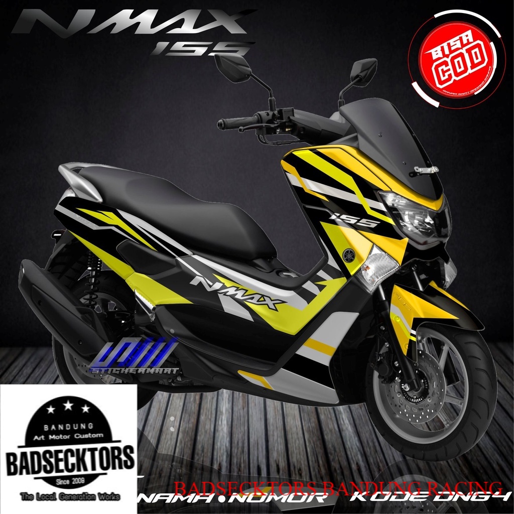 Jual Decal Nmax Grafis kuning full body keren | Shopee Indonesia