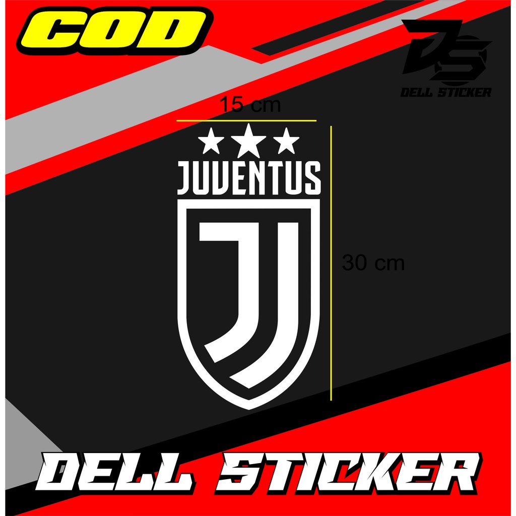 Jual Stiker Mobil JUVENTUS Cutting Sticker Mobil Logo Baru Juventus ...