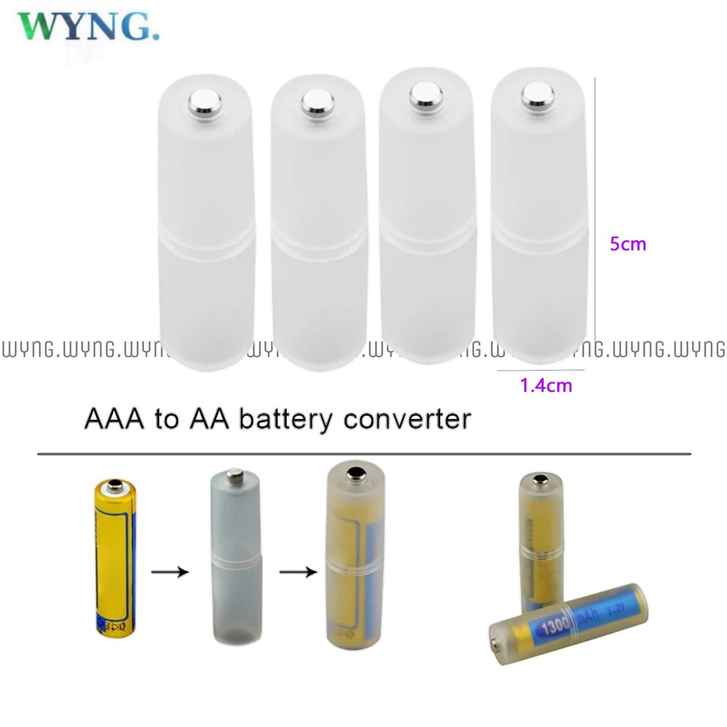 Jual Konverter Baterai AAA A3 ke AA A2 - Case Adaptor Battery AAA to AA ...