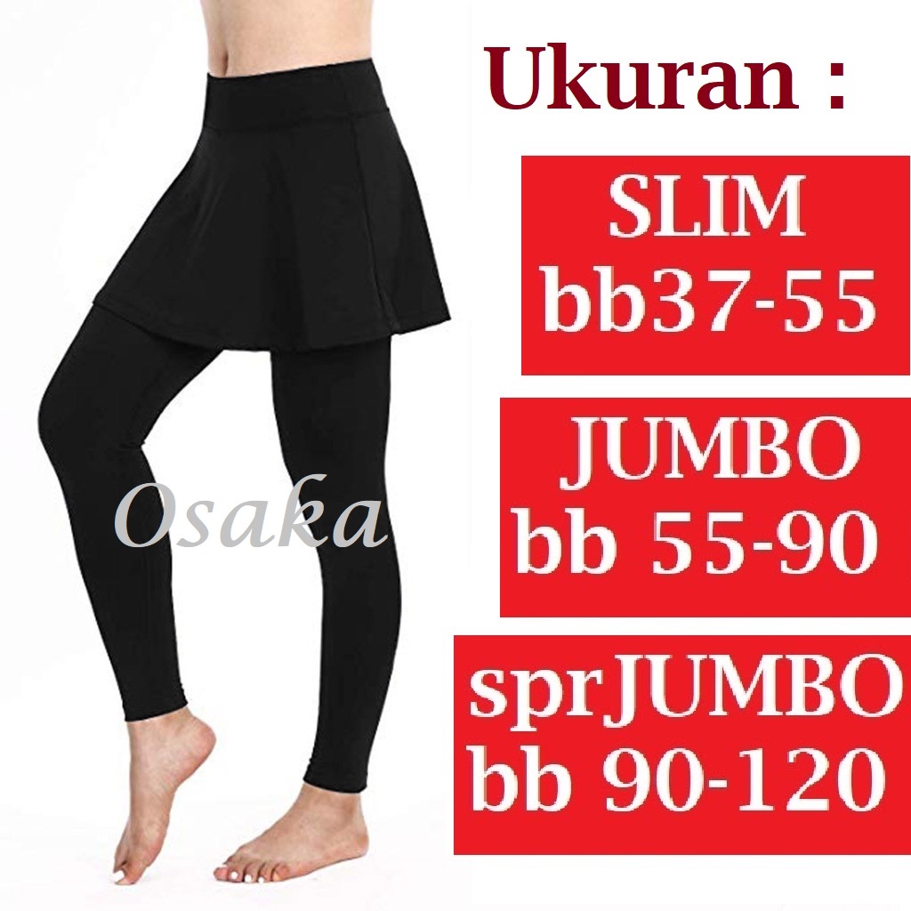 Jual Celana legging Rok Lari Senam Bersepeda Renang Zumba Sport Olah Raga Wanita Bahan Spandex ...