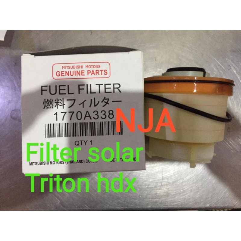 Jual filter solar fuel filter saringan minyak Triton hdx Pajero sport ...