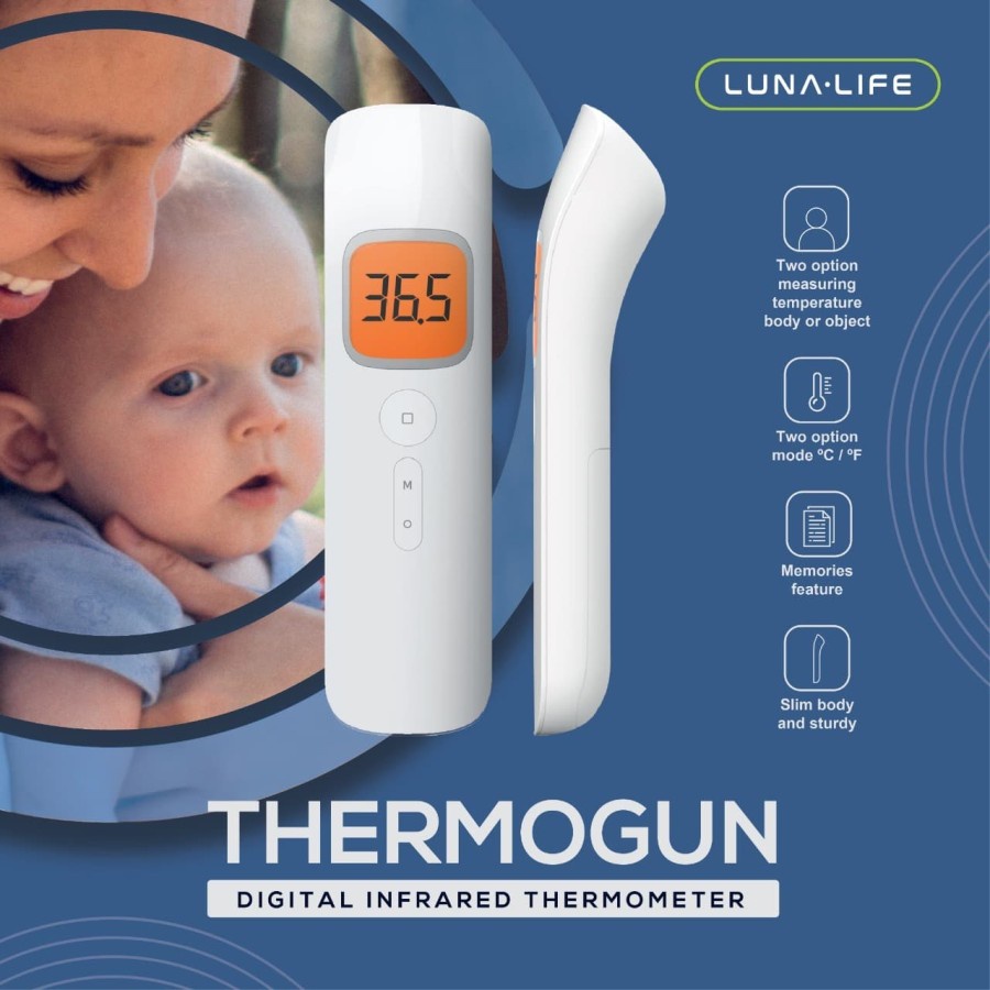 Jual Thermogun LUNA HEALTH Termometer Laser Cegah COVID 19 Corona ...