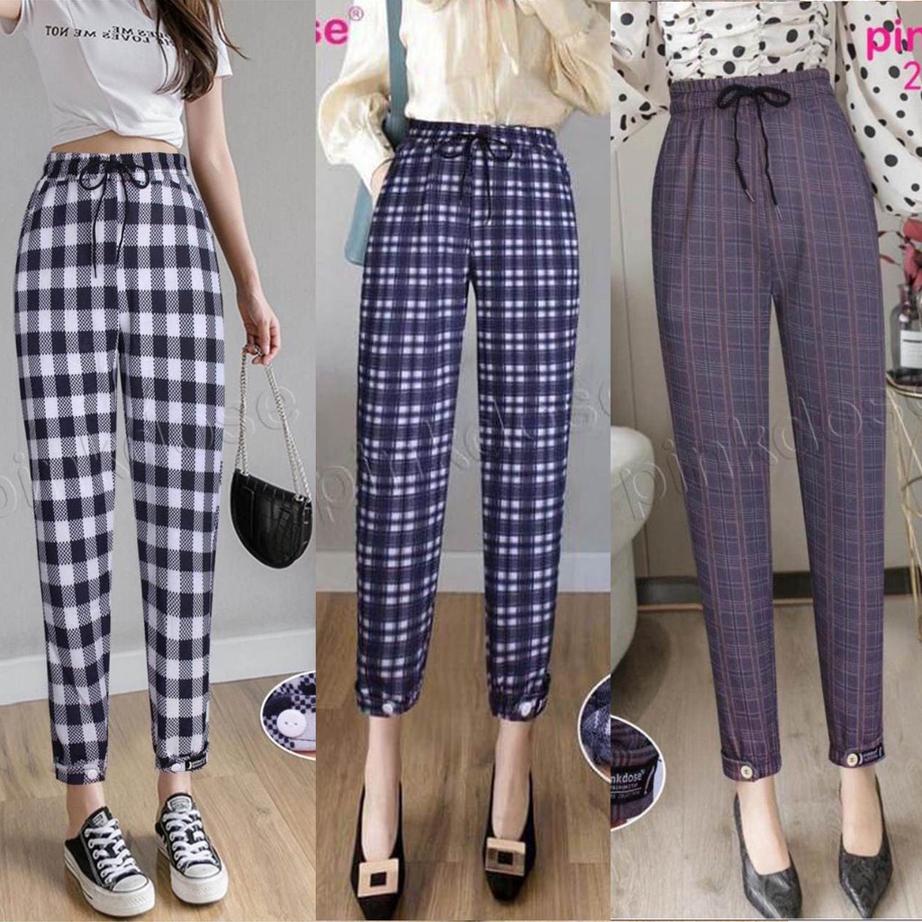 Jual Pinkdose Emily Pants Basic Import Quality Shopee Indonesia
