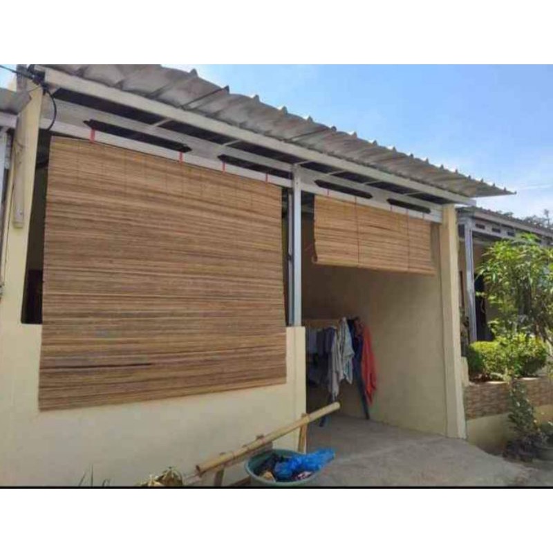 Jual Kerey Tirai bambu krey sawit (Murah) Tirai kerai sawit bambu 2x2 M ...
