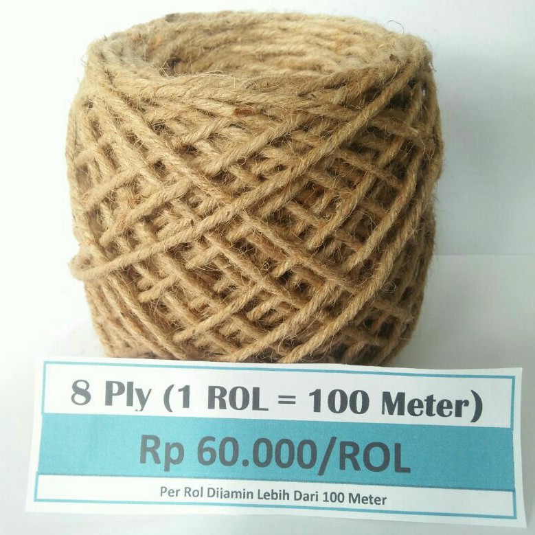 Jual 8ply 100Meter Tali Goni, Tali Rami & Tali Jute | Shopee Indonesia