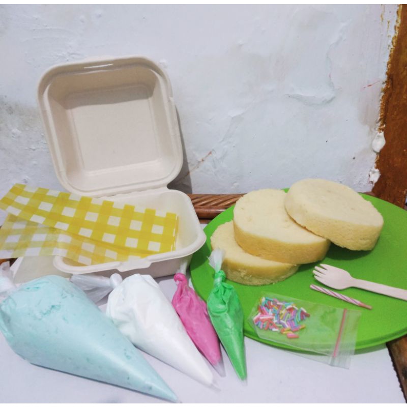 Jual [D12cm] Dekor sendiri | DIY cake | Bento cake jakarta | Korean ...