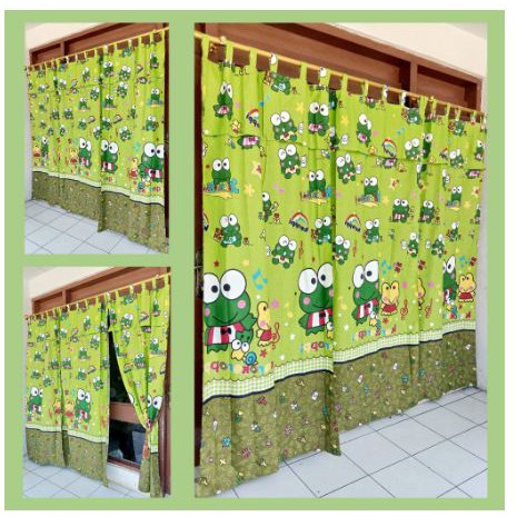 Jual Hordeng / Gorden / Tirai / Korden / Gordeng Pintu Jendela Karakter (Doraemon Keroppi Hello ...