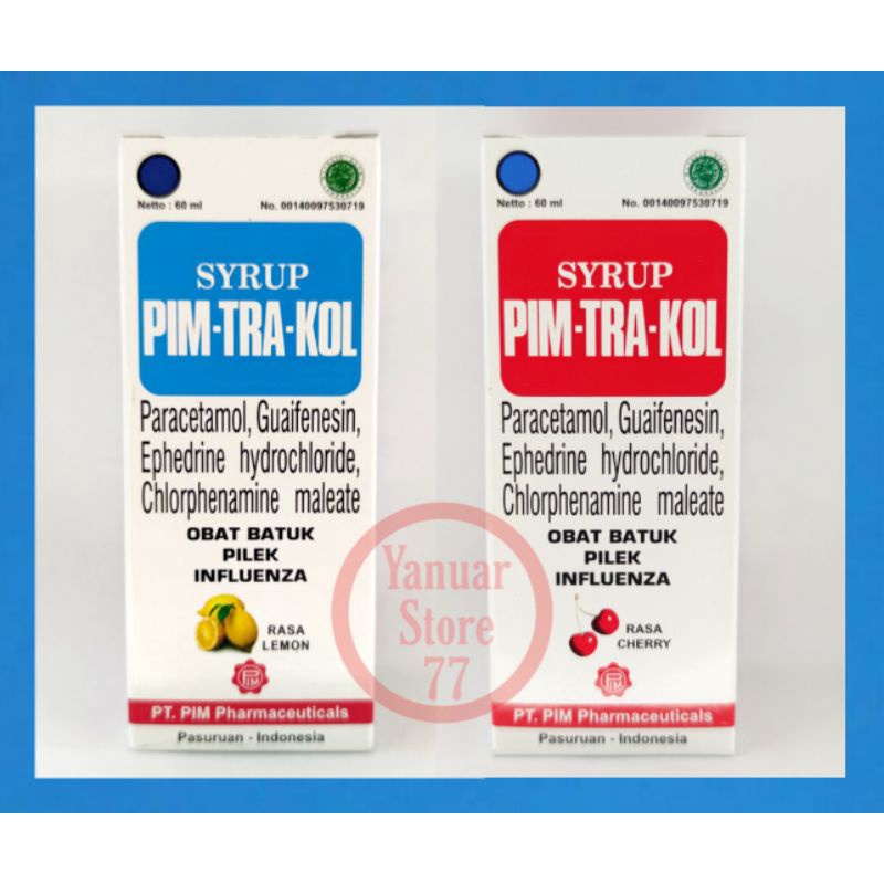 Jual PIM-TRA-KOL Sirup Cherry Lemon 60 ml / Syrup Pimtrakol Obat Batuk ...