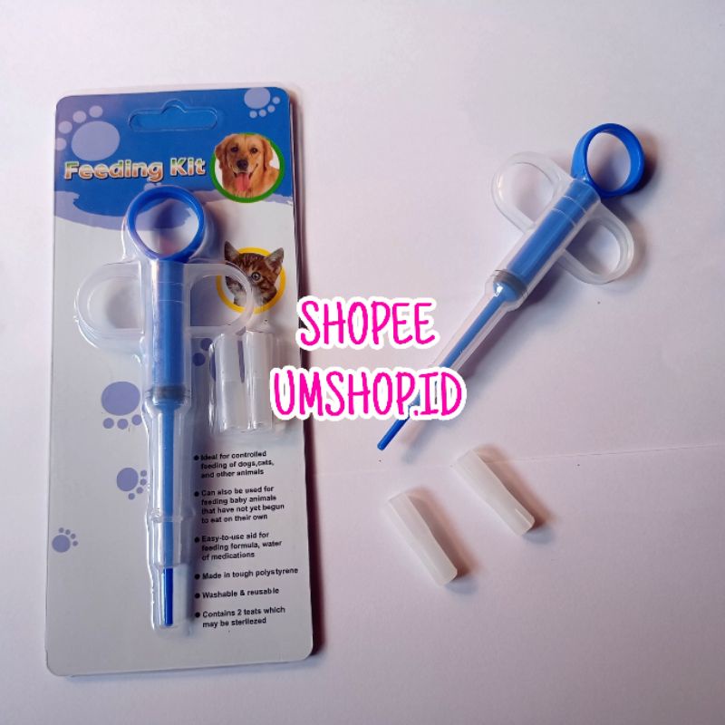 Jual Feeding Kit Pelontar Pil Hewan Alat Bantu Minum Obat Susu Kapsul ...