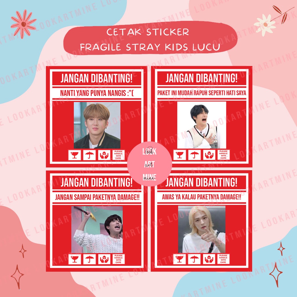 Jual STIKER FRAGILE LUCU UNIK KOREA STRAY KIDS SKZ | STIKER JANGAN ...