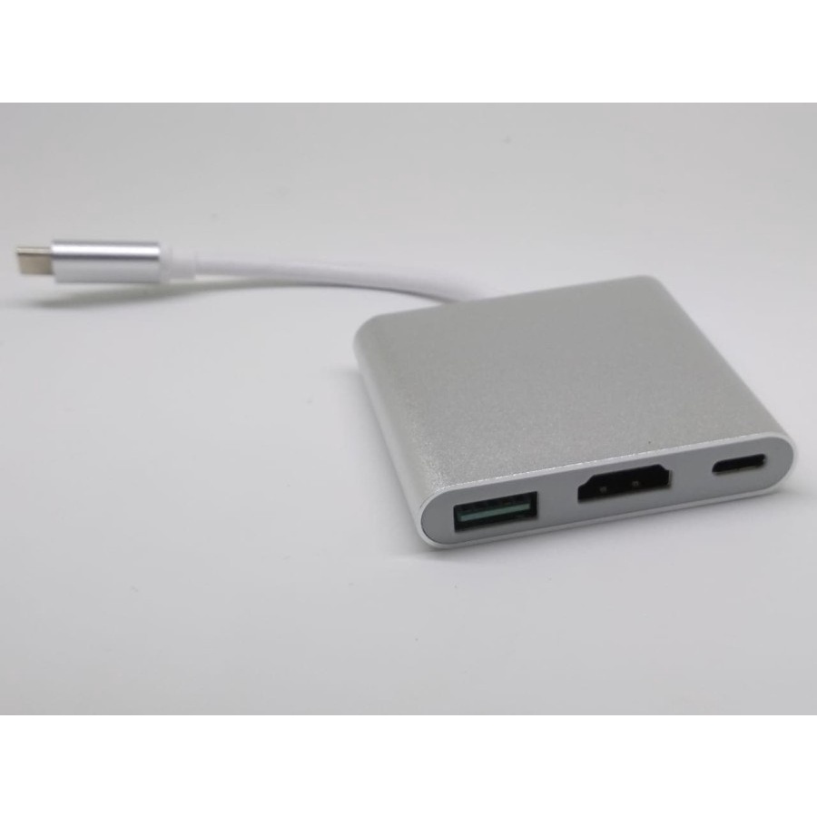 Jual Kabel converter USB Type C 3in1 to HDMI 2k/4k Adapter | Shopee ...