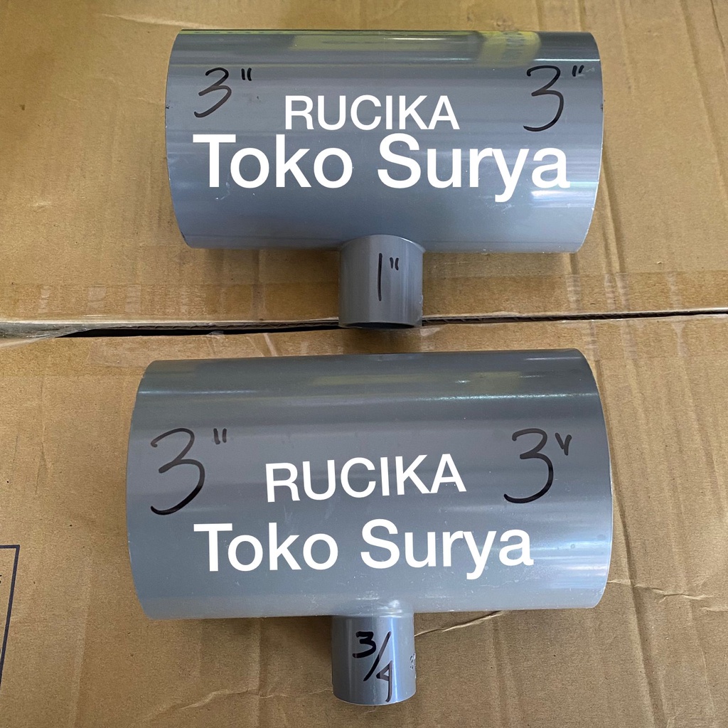 Jual TEE 3" x 1" atau TEE 3" x 3/4" RUCIKA AW TEBAL / Reducer Tee pvc 3 ...