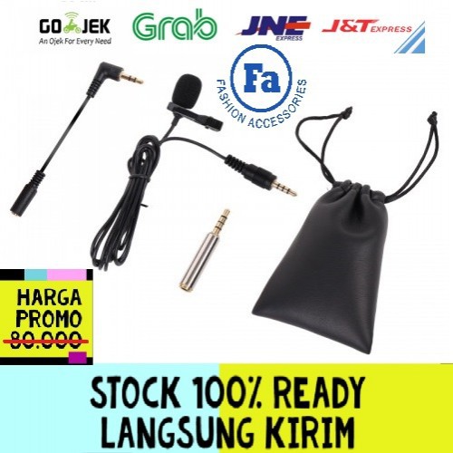 Jual MIC-008 Klip Mini-On Lapel Lavalier MIC Mikrofon Kondensor dengan ...