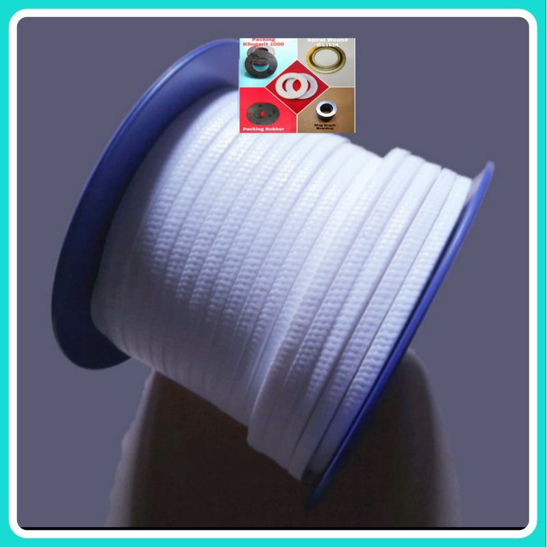 Jual Gland Packing 12mm ( 1/2 inci ) x 5kg Pure Teflon Ptfe Rames ...