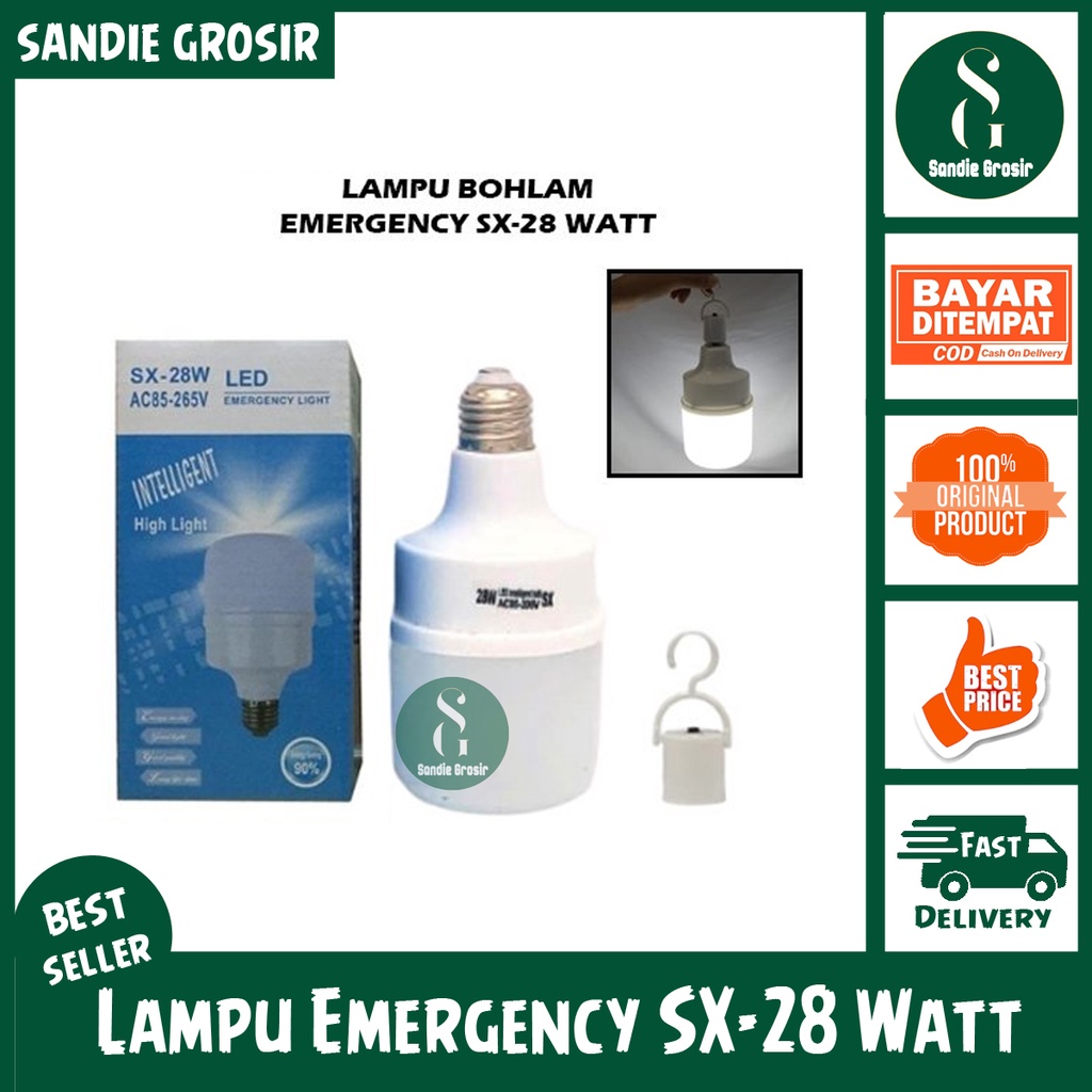 Jual Bohlam Lampu Emergency LED SX 28 Watt / Lampe Emergency Sentuh ...