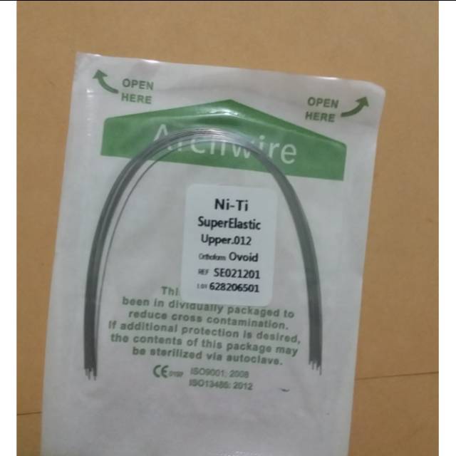 Jual kawat behel wire kawat gigi niti terbaru dental (0,12 upper lower ...
