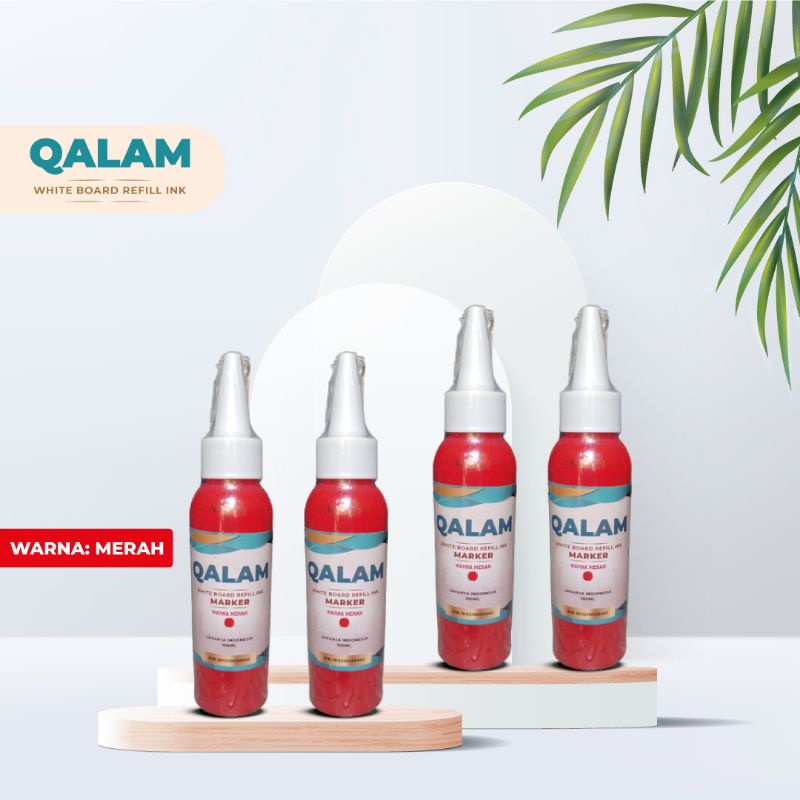 Jual tinta spidol whiteboard Qalam marker merah refill spidol merah 100 ...
