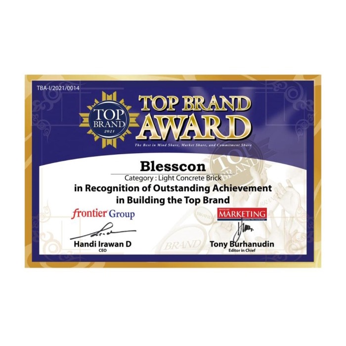 Jual BATA RINGAN BLESSCON HEBEL (10CM), isi 11,52M3 FREE ONGKIR, AAC ...