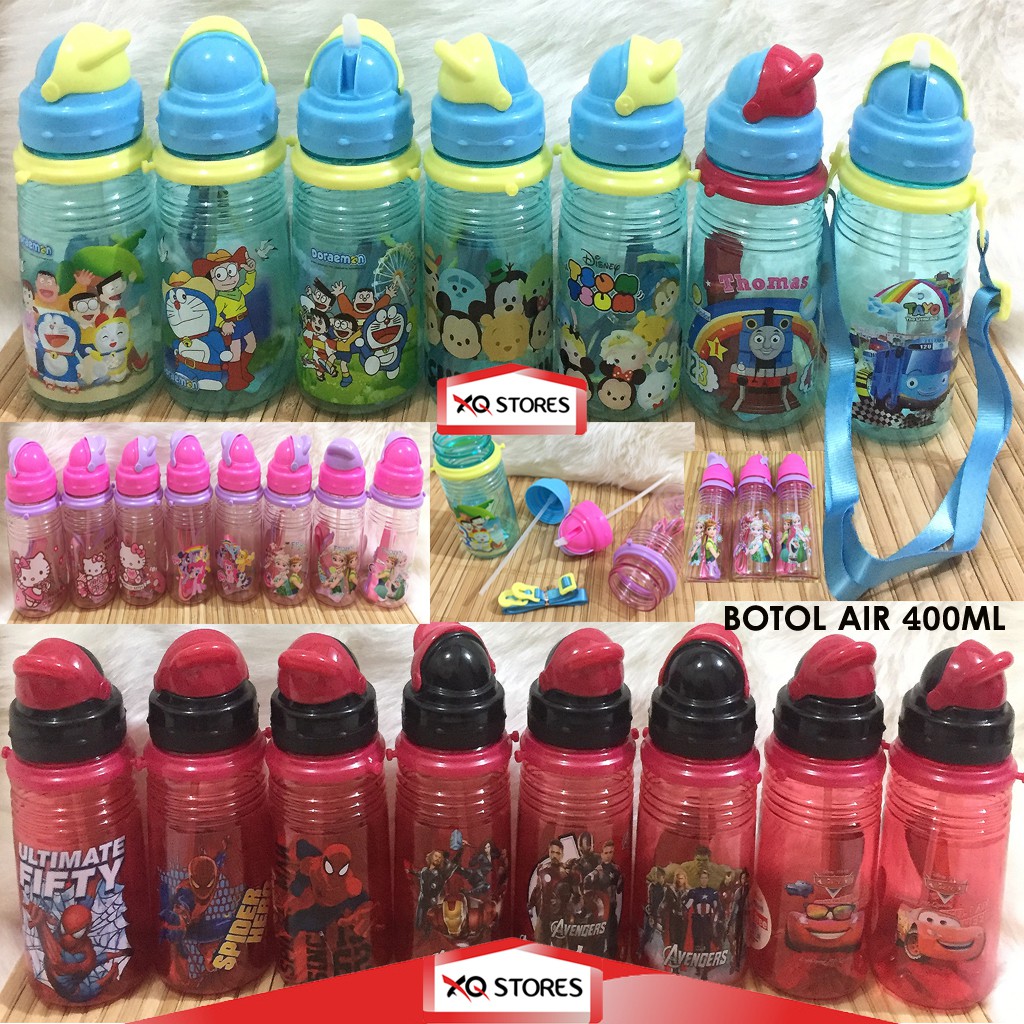 Jual BOTOL AIR BPA FREE 400ML / BOTOL AIR KARTUN 400 ML | Shopee Indonesia
