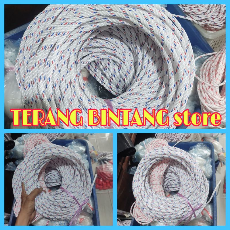 Jual TALI TAMBANG 8MM 35 METER/TALI TAMBANG PLASTIK MURAH/TALI TAMBANG ...