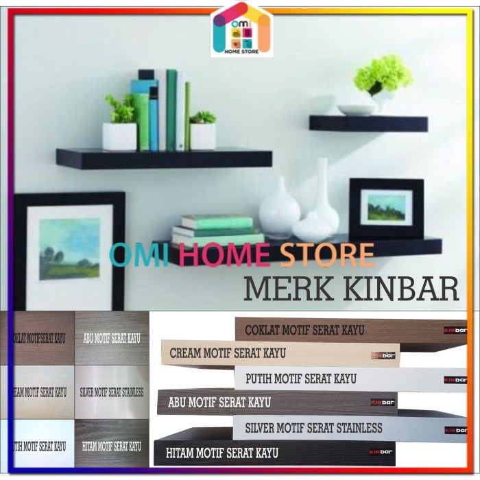 Jual 40x20x4cm Rak Dinding/Ambalan/Melayang/Floating Shelf MERK KINBAR ...