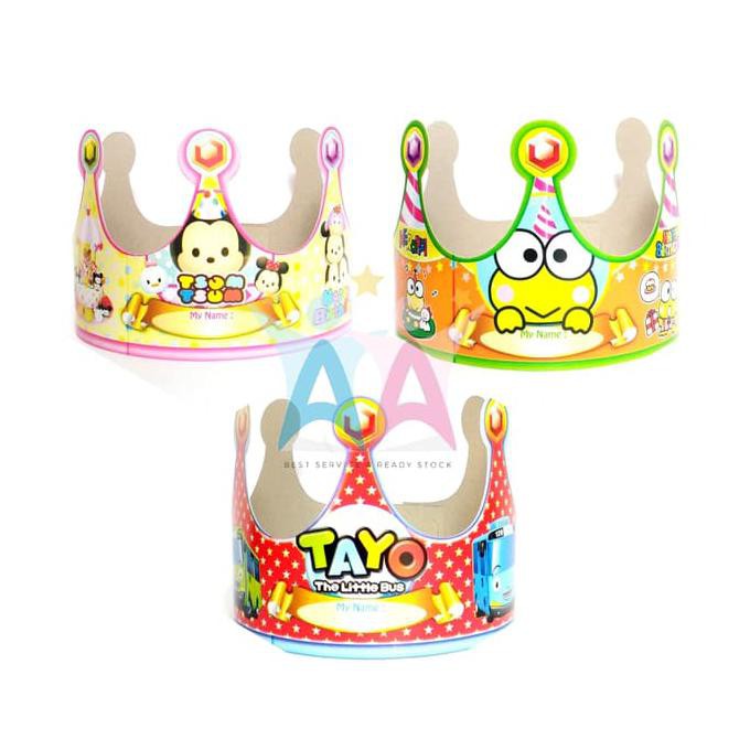 Jual Topi Ulang Tahun MAHKOTA KARAKTER Cars Thomas Boboboy Doraemon ...