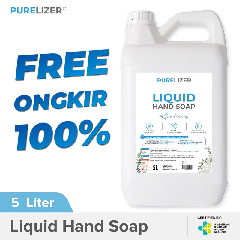 Jual PURELIZER Liquid Hand Soap 5 Liter Sabun Cuci Tangan Hand Wash ...