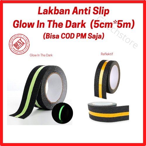 Jual Lakban Lantai Anti Slip Tangga Glow In The Dark Anti Licin Safety Walk 5cm*5m | Shopee ...