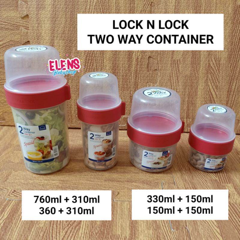 Jual Lock n Lock two way container toples makanan | Shopee Indonesia