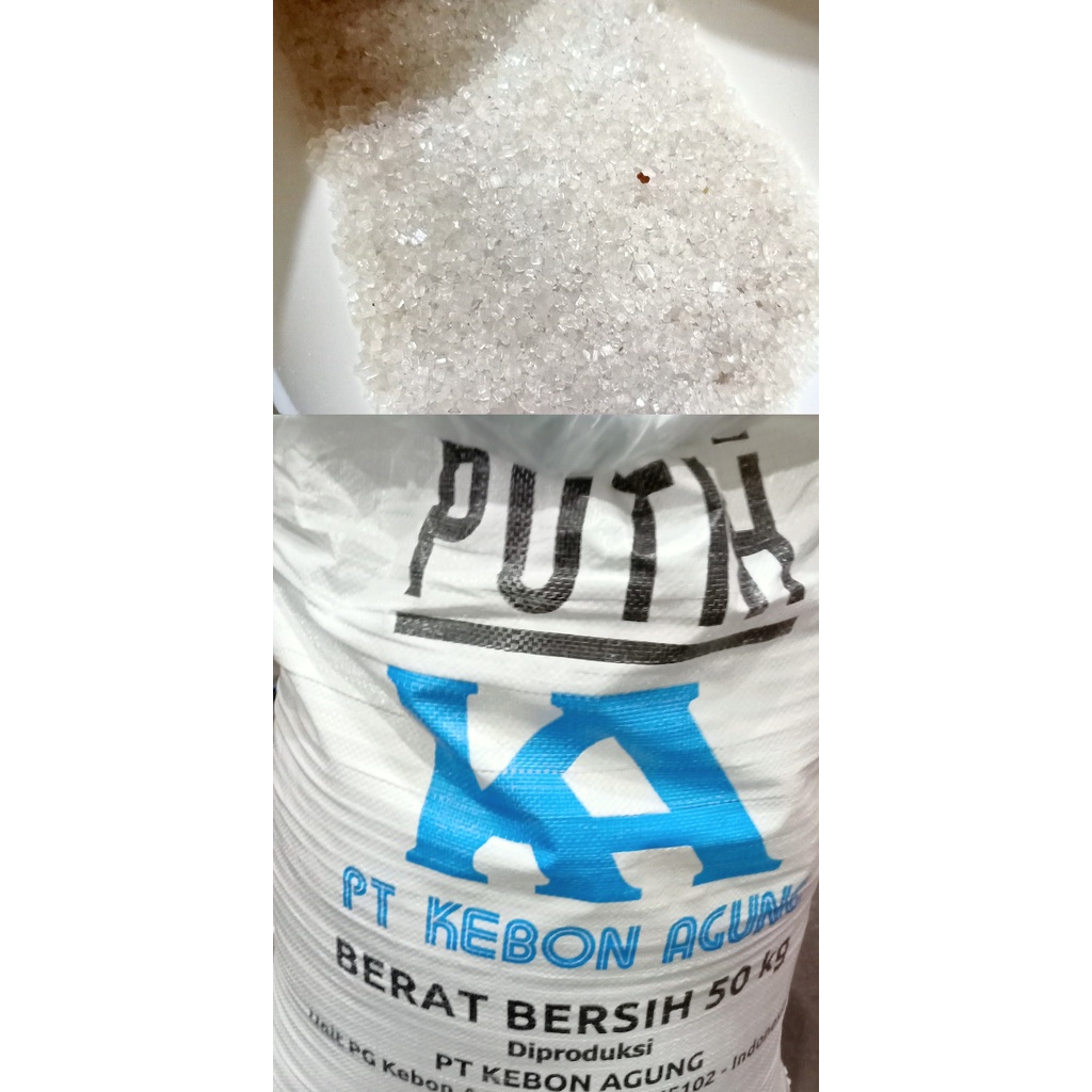 Jual Gula pasir KBA putih kebun agung 1 kg yolins aneka bahan pangan ...