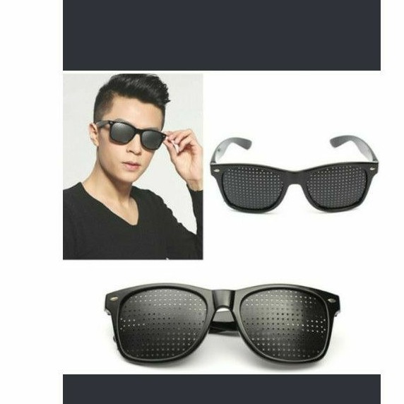 Jual Kacamata terapi anti myopia pinhole glasses | Shopee Indonesia