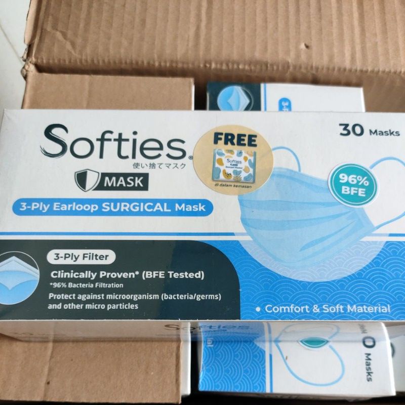 Jual Masker softies mask isi 30 | Shopee Indonesia