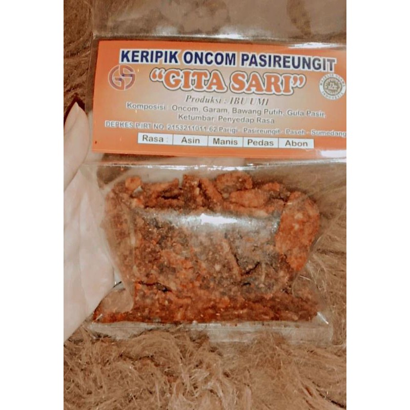 Jual Kripik Oncom Gita Sari Khas Sumedang | Shopee Indonesia