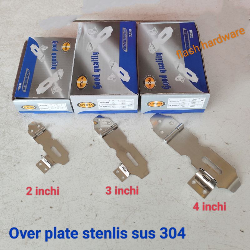 Jual over plat overpal kunci gembok stenlis sus304 uk 2inch 3inch 4inch ...