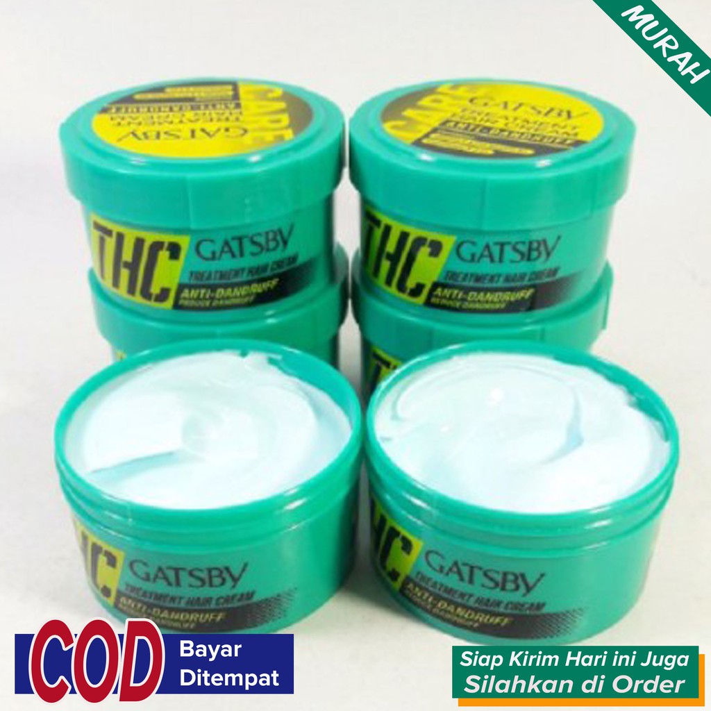 Jual Minyak Rambut Cowok Pria Anti Ketombe Cegah Ketombe ~ Gatsby Treatment Hair Cream Anti ...