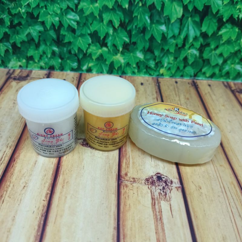 Jual PAKET CREAM LING CHIE / LING ZHI / LING SHI ORIGINAL (Cream siang ...