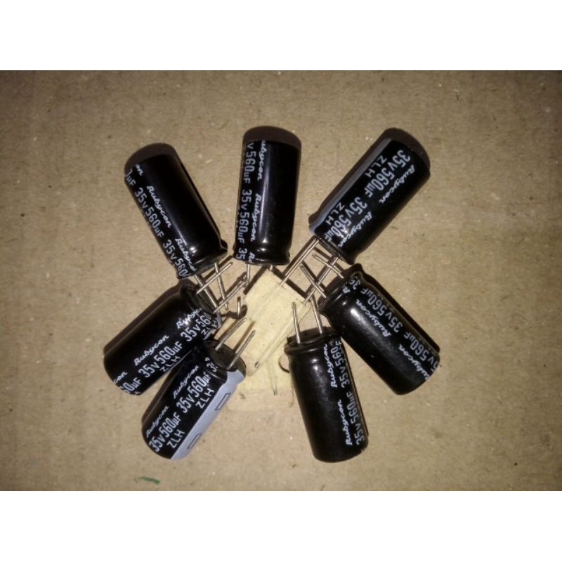 Jual 20pcs elco elko kapasitor 560uf 35v rubycon zlh | Shopee Indonesia