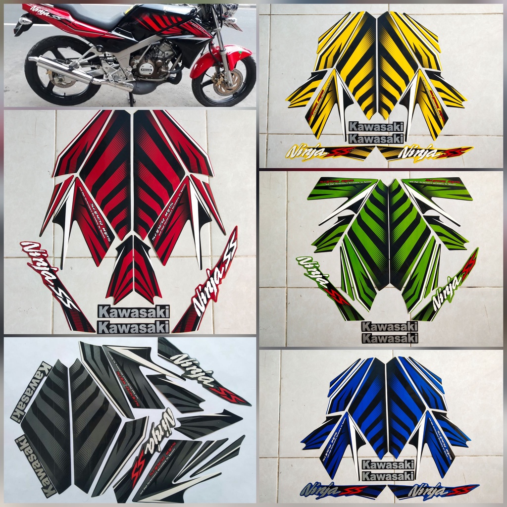 Jual stiker motor striping standar kawasaki NINJA SS 2014 - Lis Stiker ...