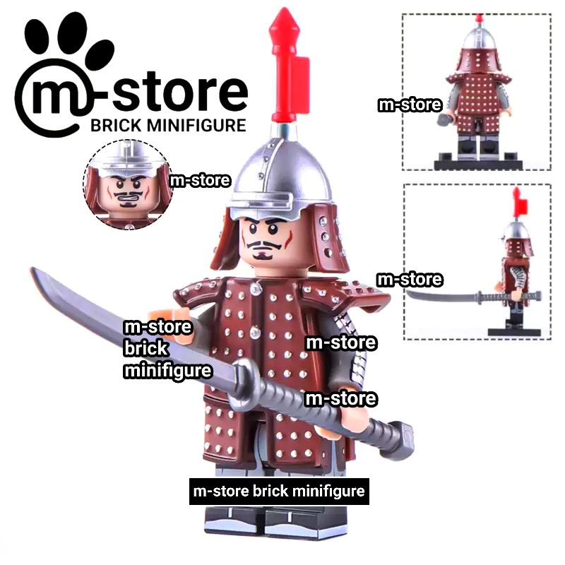 Jual brick ming dynasty warrior long sword mini toy figure | Shopee ...