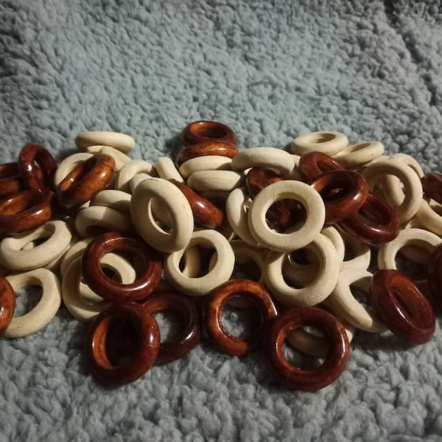 Jual Wooden ring kayu 2,8cm natural dan coklat | Shopee Indonesia