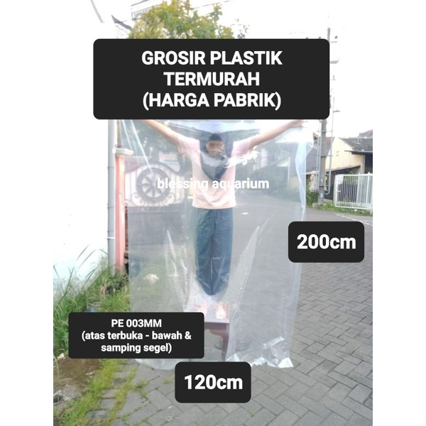 Jual Plastik Jumbo 120x200cm | Plastik PE Bening Buram Super Besar | Kantong Plastik Penutup ...