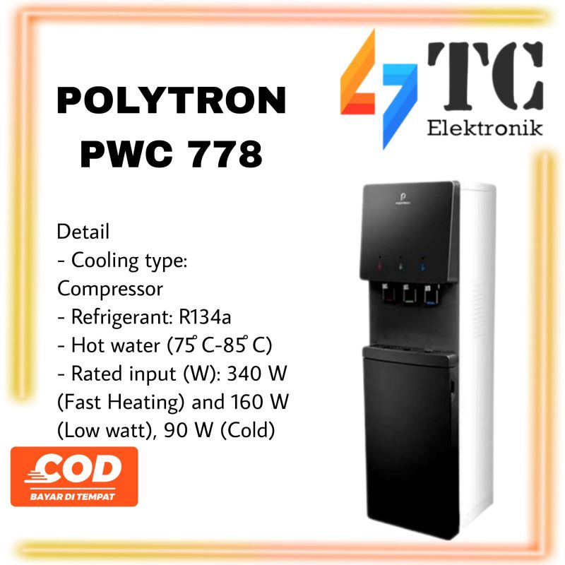 Jual Dispenser Polytron PWC 778 Galon Bawah | Shopee Indonesia