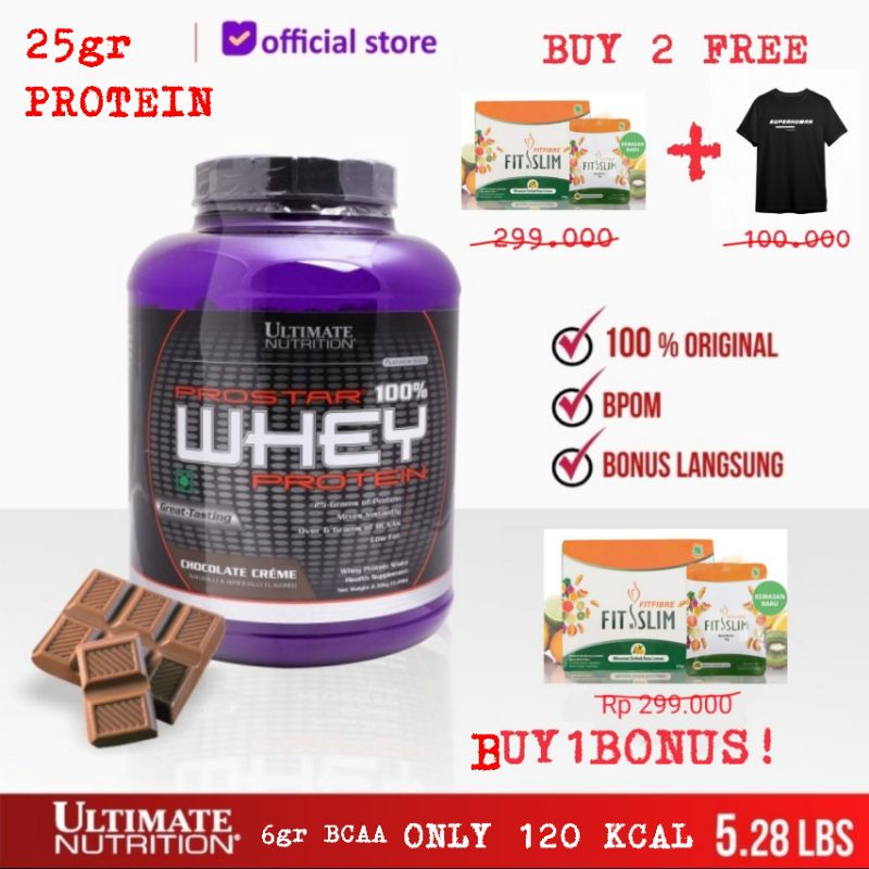 Jual Susu Whey Protein Prostar 25gr protein Ultimate Nutrition AOM ...