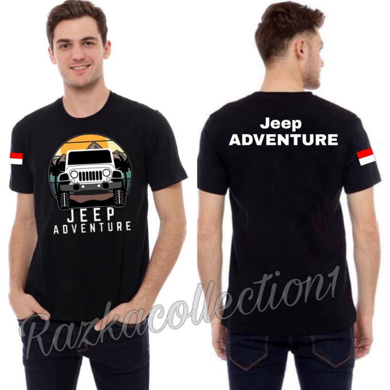 Jual Kaos Jeep Adventure / Baju Distro Kaos Otomotif Jeep Adventure Fremium | Shopee Indonesia