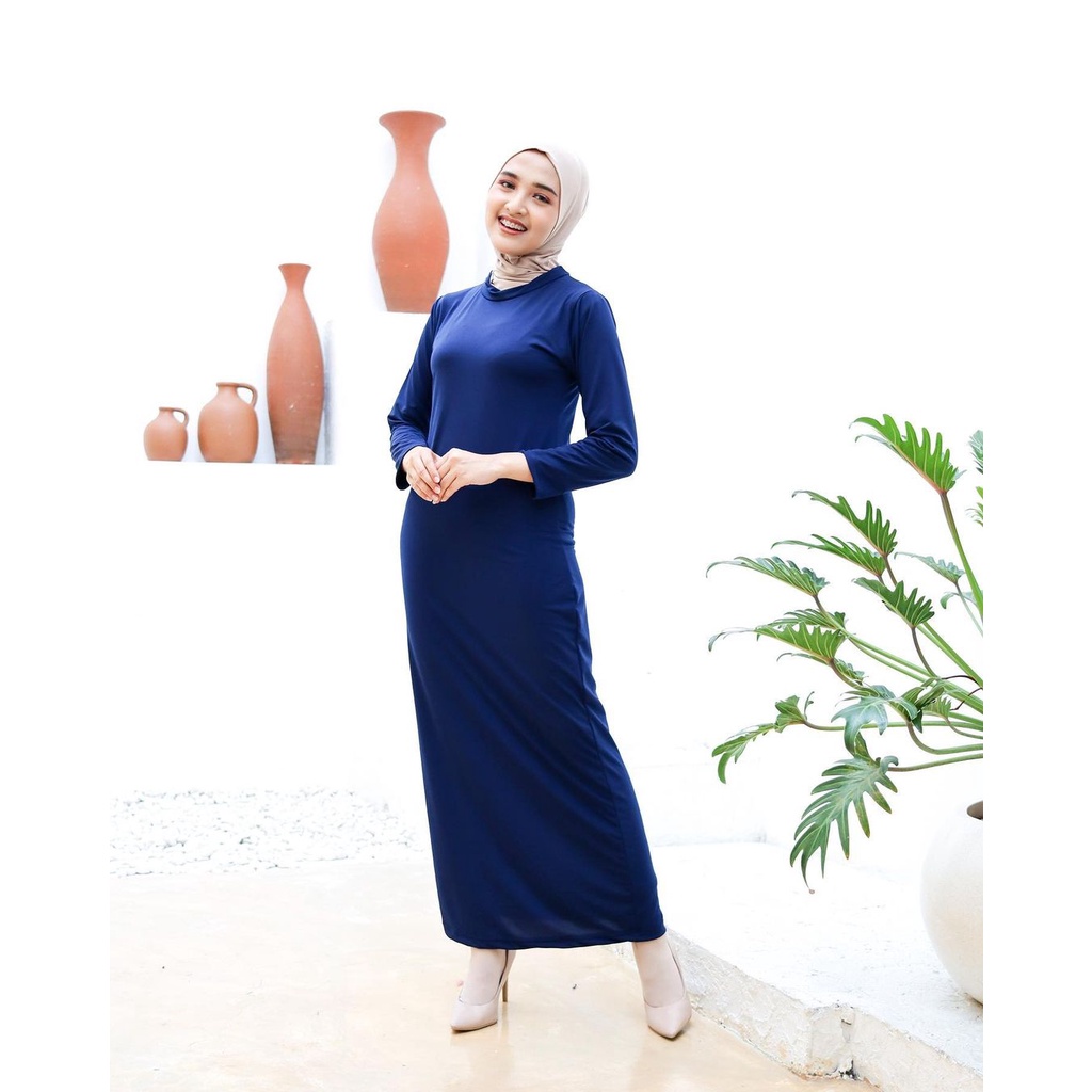 Jual Iner Span Dress Inner Iner Gamis Inner Gamis Inner Dres Iner Dres Manset Turtle Neck Inner ...