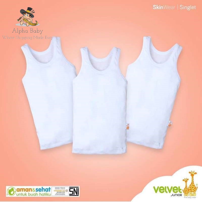 Jual Velvet singlet/Kaos Dalam Bayi Velvet Isi 3/ Kaos Dalam Anak Putih ... Jual Velvet singlet/Kaos Dalam Bayi Velvet Isi 3/ Kaos Dalam Anak Putih ...