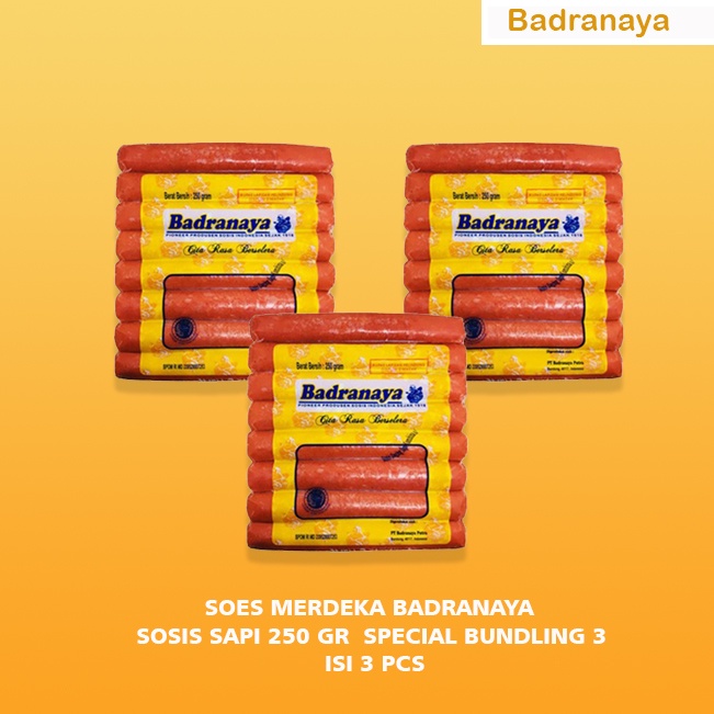 Jual Badranaya - PROMO BUNDLING | Bundling 3pcs Sosis sapi Uk 250gram ...
