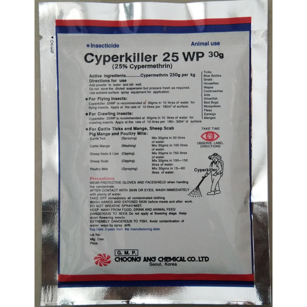 Jual Insektisida Cyperkiller 25 WP @ 30 Gram | Shopee Indonesia